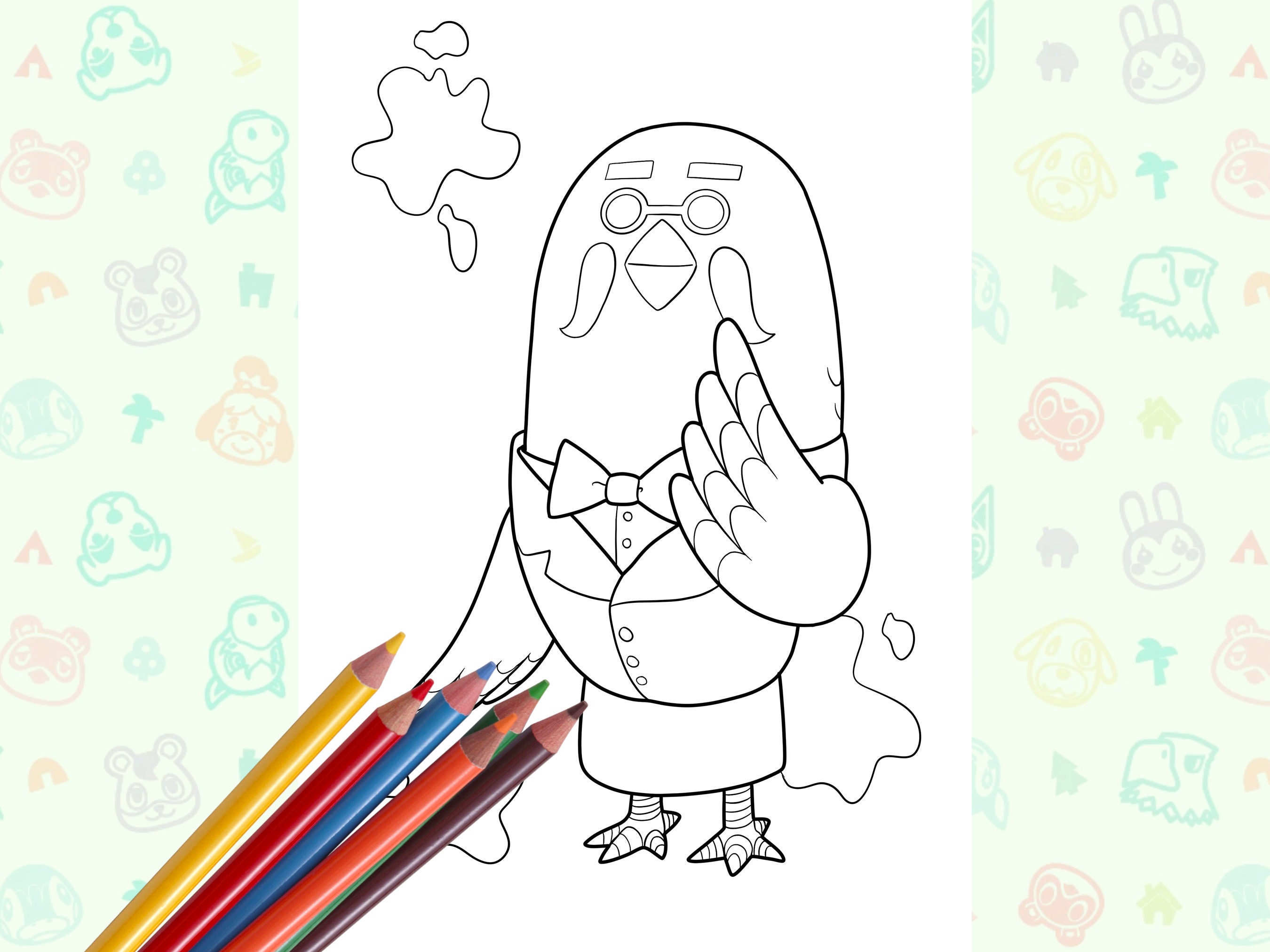 Animal Crossing New Horizons Coloring Book/ Coloring Pages/ ACNH Game ...