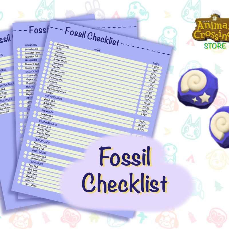 Acnh Printable List - Etsy