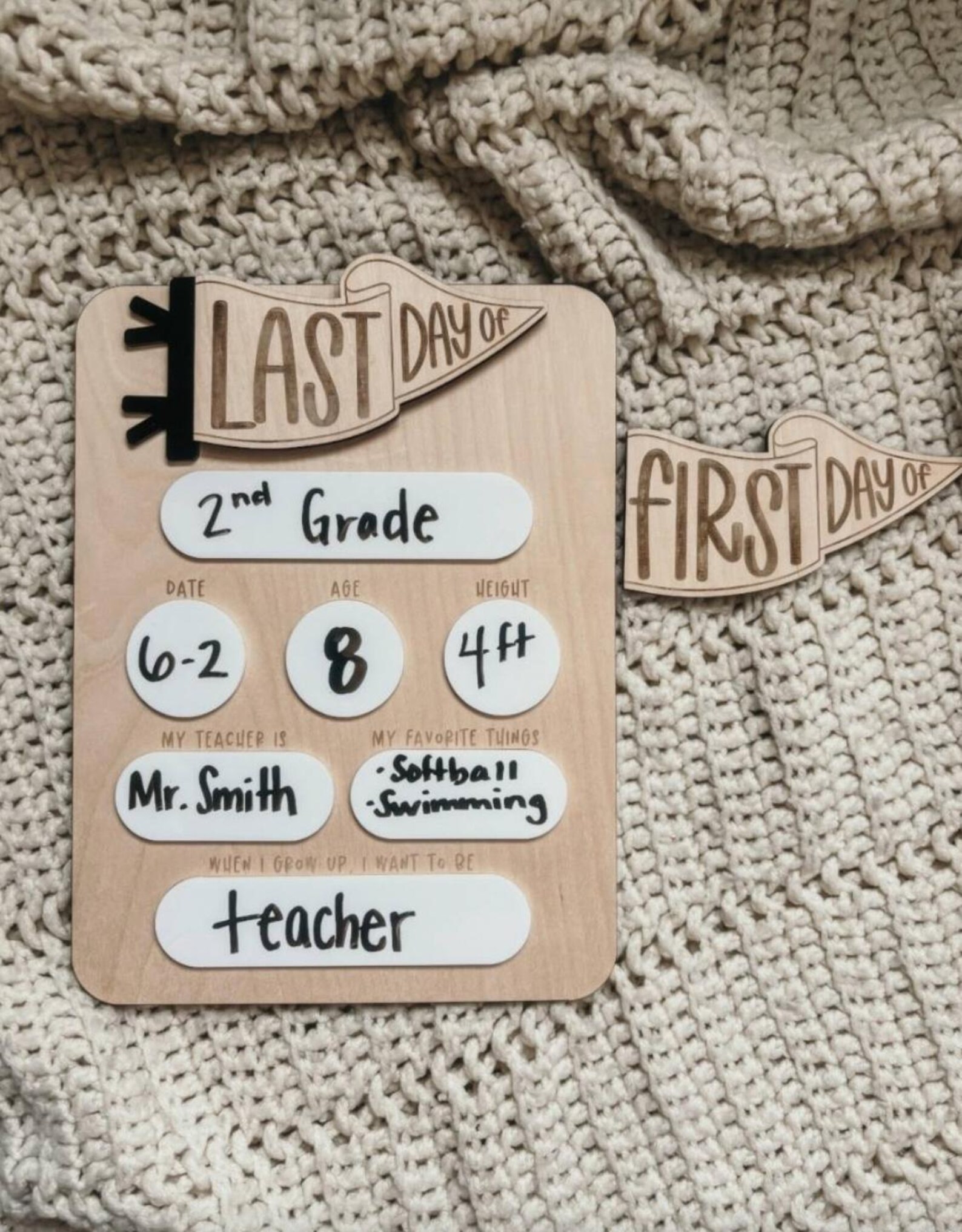 First/last Day of School Sign | Interchangeable School Sign | First Day ...