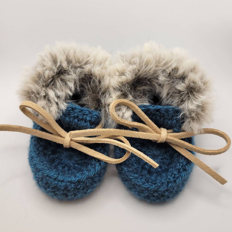 Blue Fur Slippers - Etsy