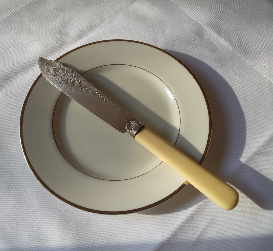 Antique Butter/cheese Knife From 1901 Vintage EPNS Sheffield Silver ...