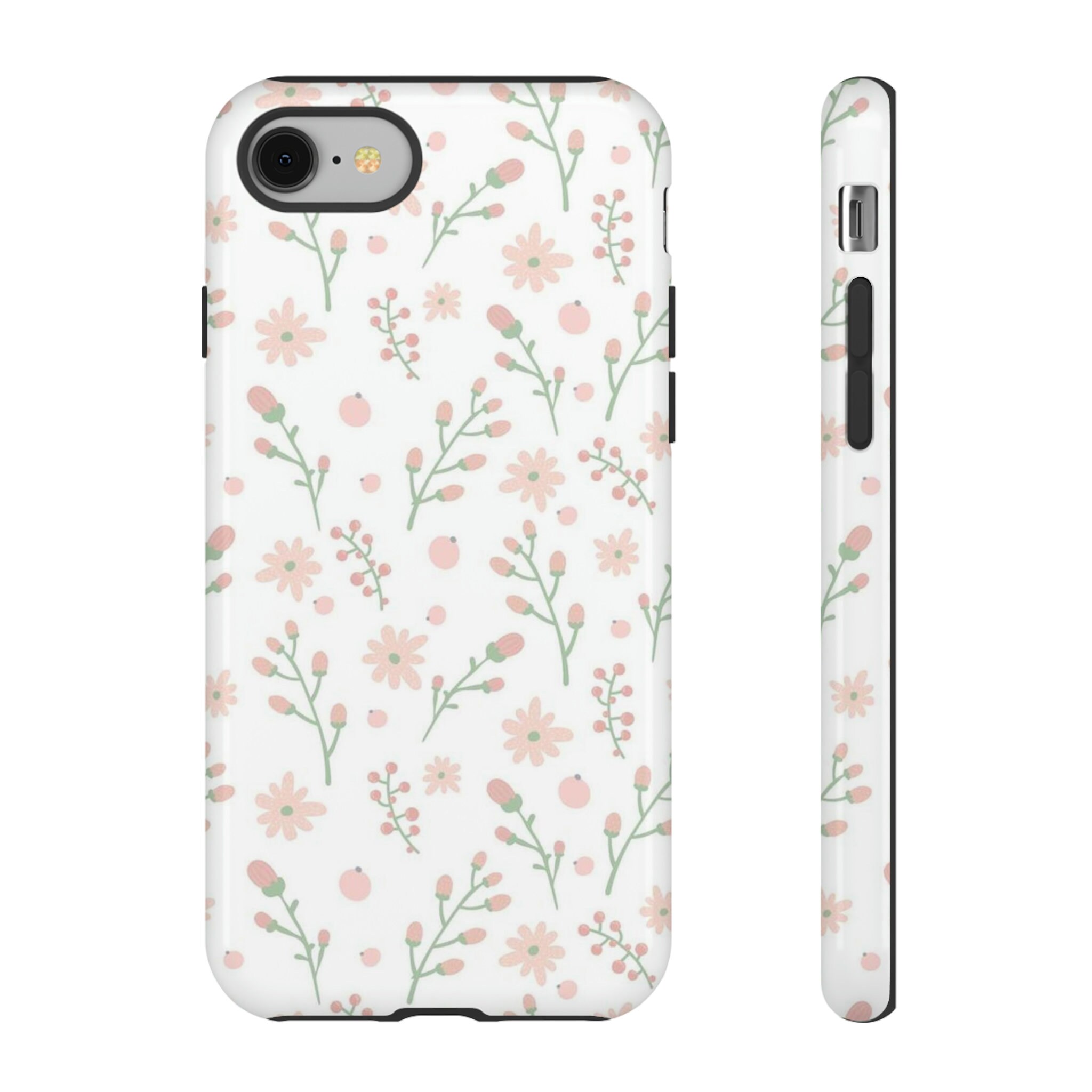 Phone Tough Cases, Pastel Pink Floral - Etsy