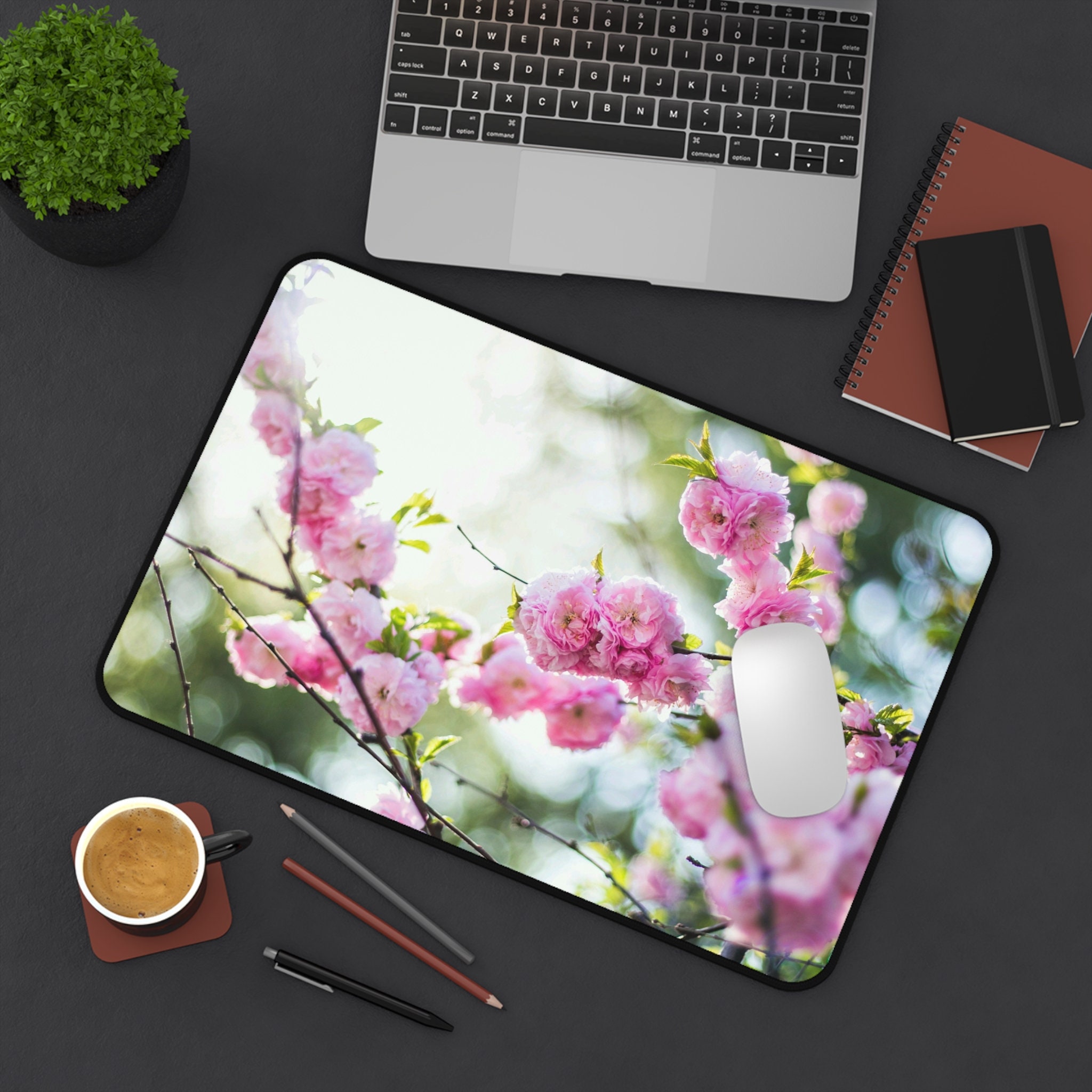 Desk Mat, A Touch of Pink, Work, Home, Gaming, Mouse Pad - Etsy