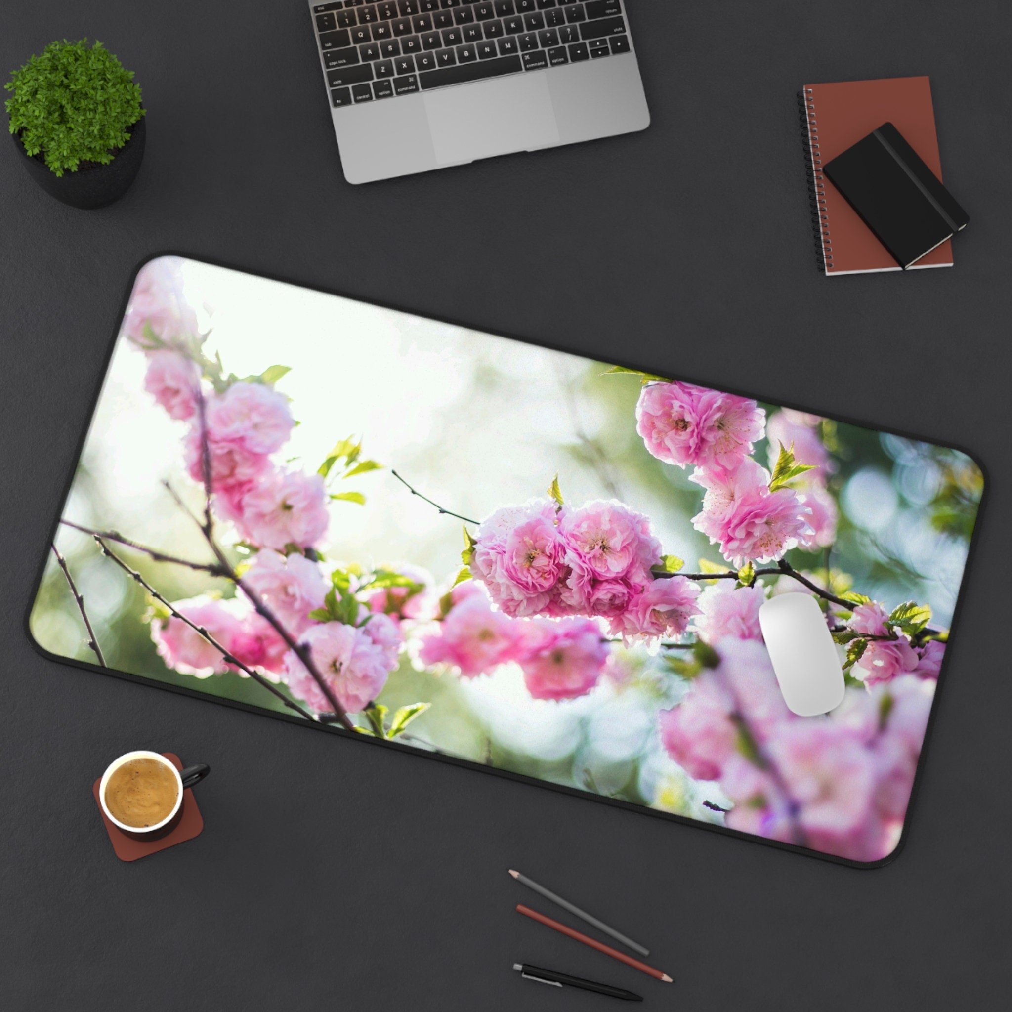Desk Mat, A Touch of Pink, Work, Home, Gaming, Mouse Pad - Etsy