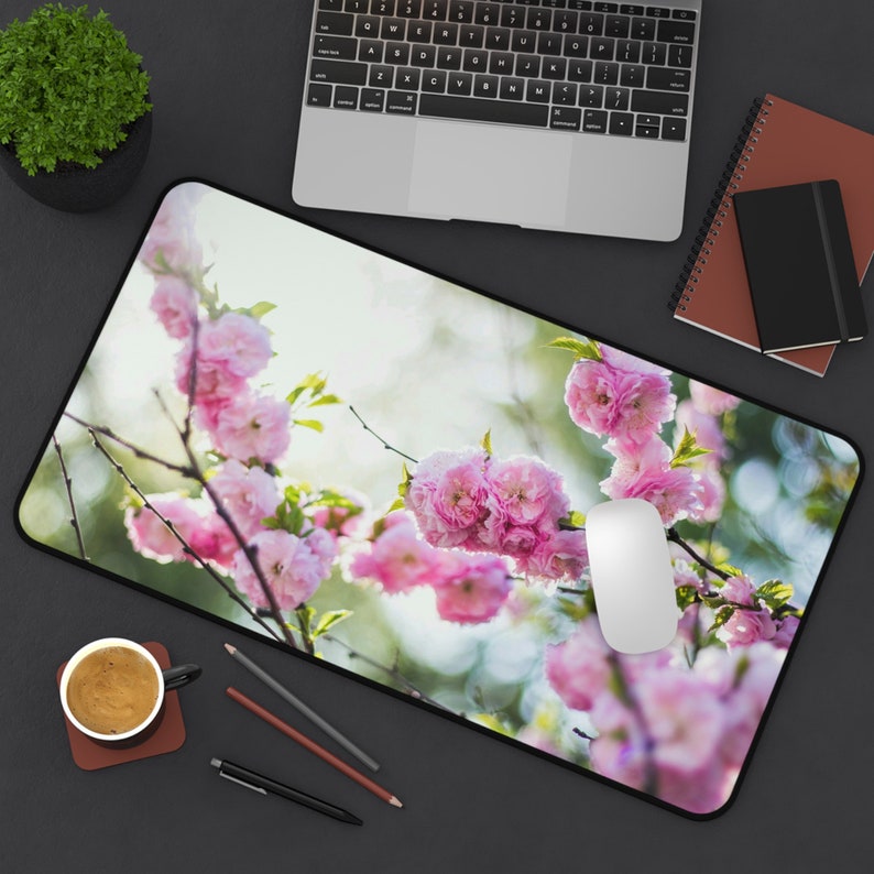 Desk Mat, A Touch of Pink, Work, Home, Gaming, Mouse Pad - Etsy