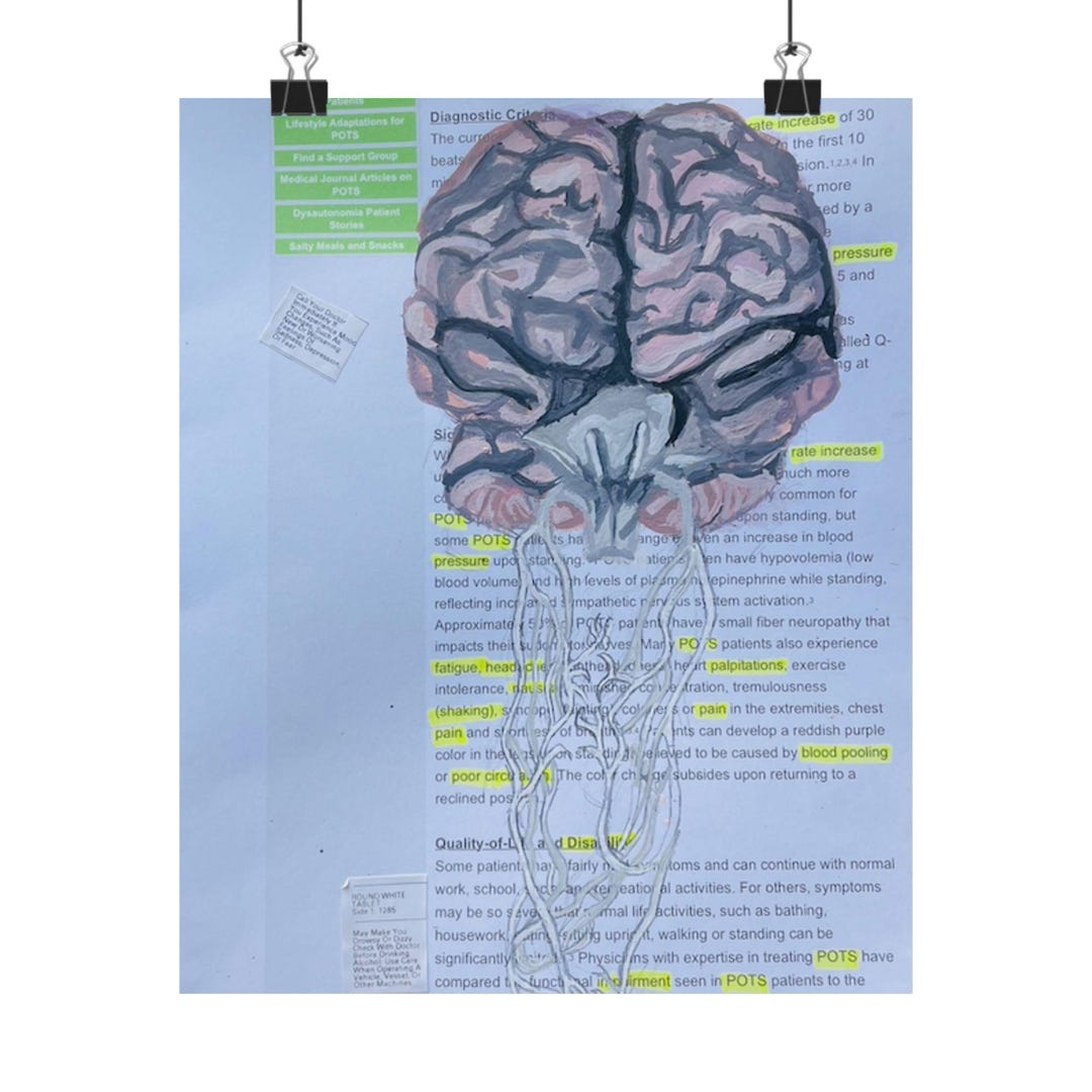 Postural Orthostatic Tachycardia Syndrome, POTS Awareness, POTS Art ...