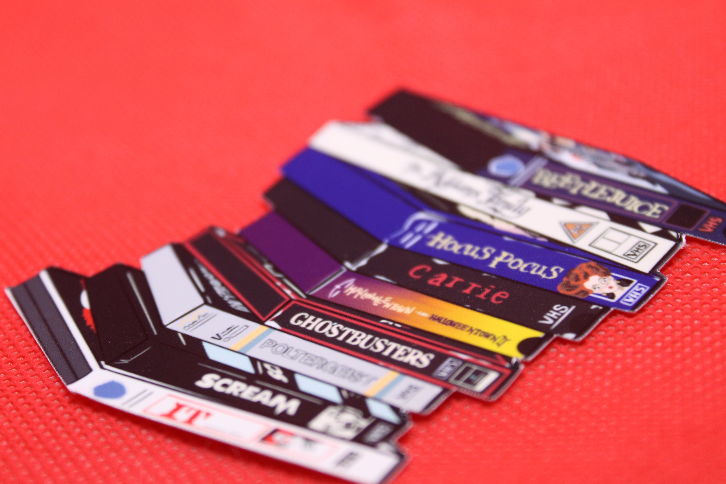 Halloween VHS Stickers, VHS Stickers, Halloween Stickers, Retro ...