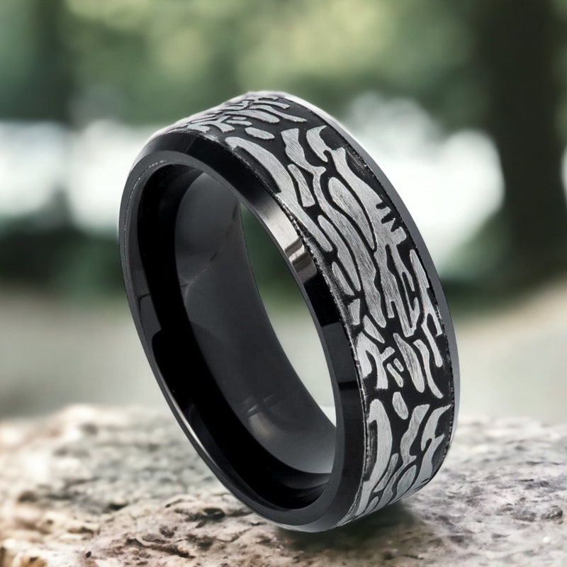 Wood Grain Ring - Etsy