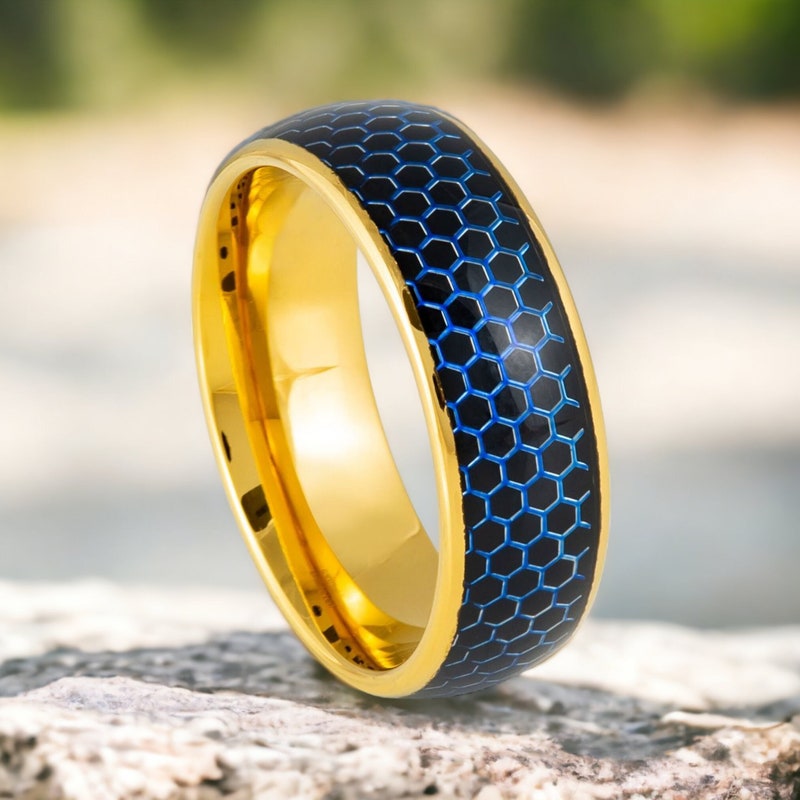 Honeycomb Engagement Ring - Etsy