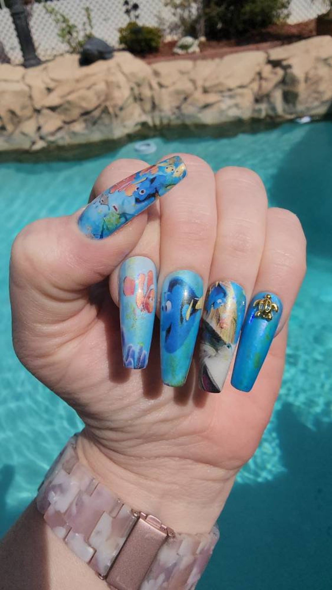 Finding Nemo Press on Nails - Etsy