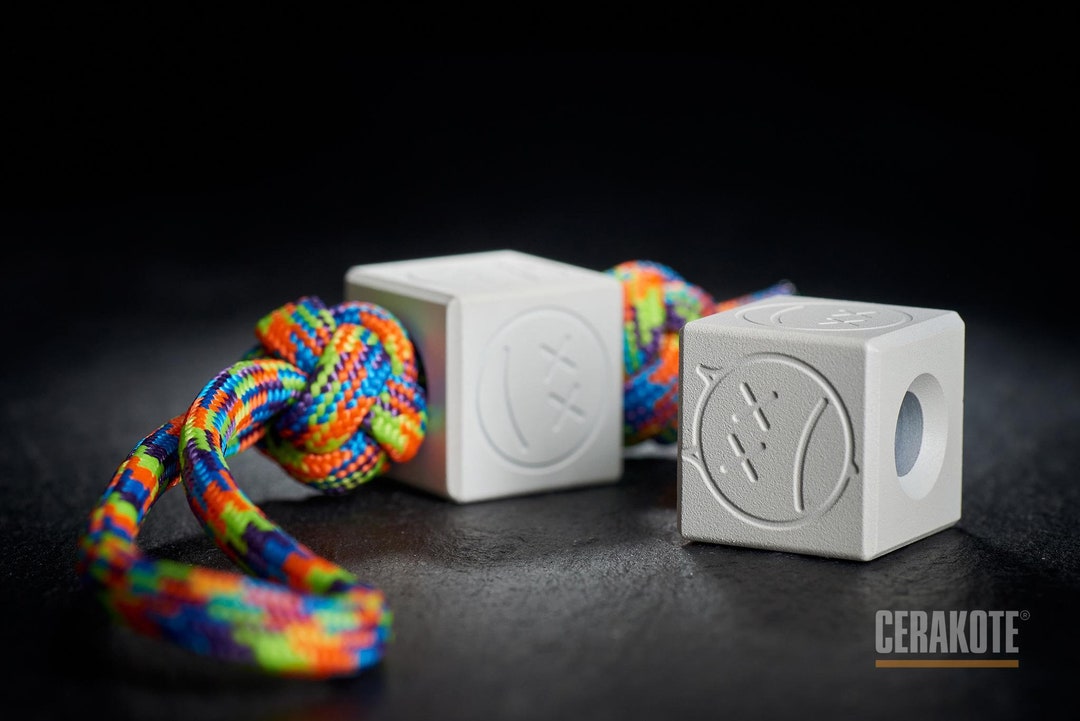Edc Lanyard Bead Cube Cerakote Coating H-136 Snow White Knife Lanyard ...