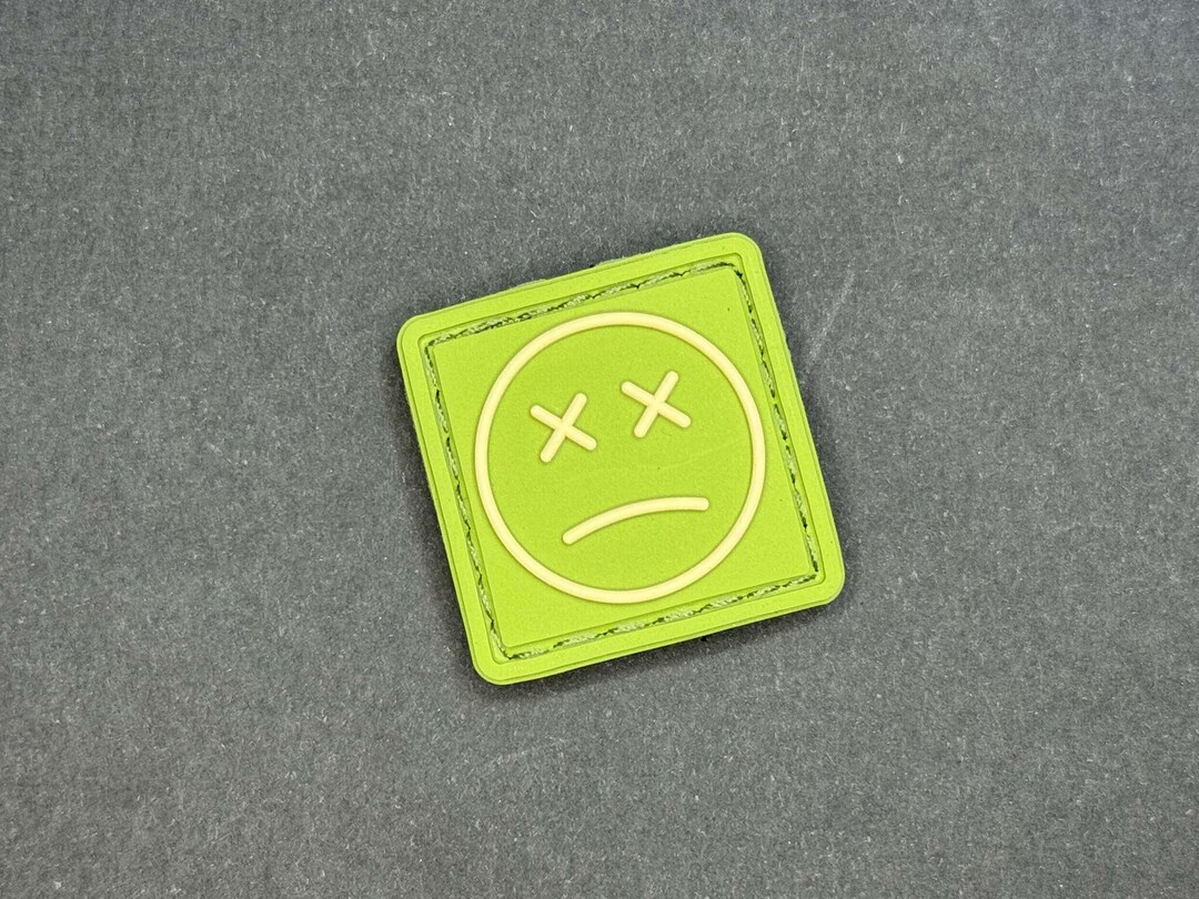 Sad Mood Face PVC Morale Patch – OD Green Ranger Eye - Etsy