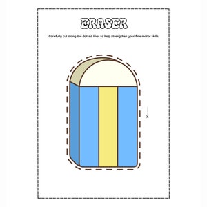 Pre Kindergarten Cutting Sheets for Safety Scissors Practice Easy ...