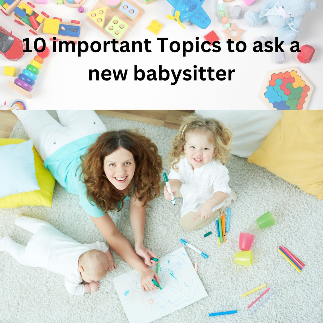 Babysitter Interview Planner, Babysitter Planner, Printable Babysitter ...