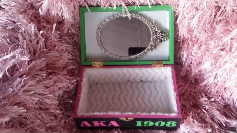 AKA Legacy Box, Alpha Kappa Alpha Sorority Jewelry Organizer - Etsy