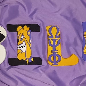 Omega Psi Phi Fraternity Wooden Letters Fraternity Gift Crossing Gift ...