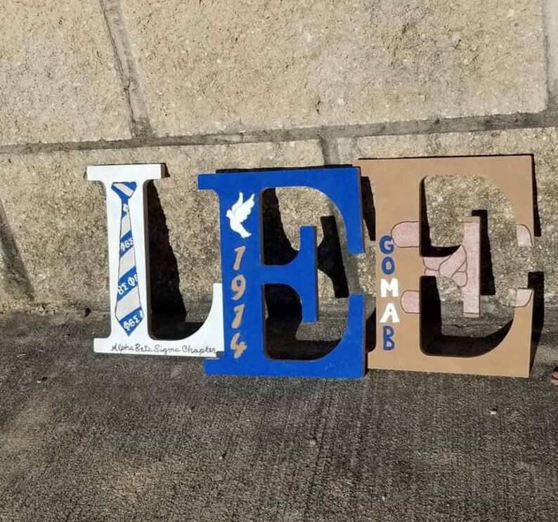 Phi Beta Sigma Fraternity Wooden Letters Crossing Gift - Etsy