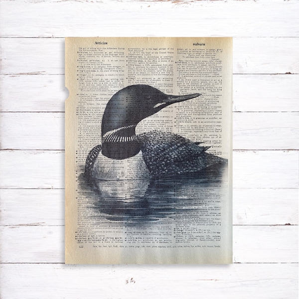 Bird Dictionary Art - Etsy