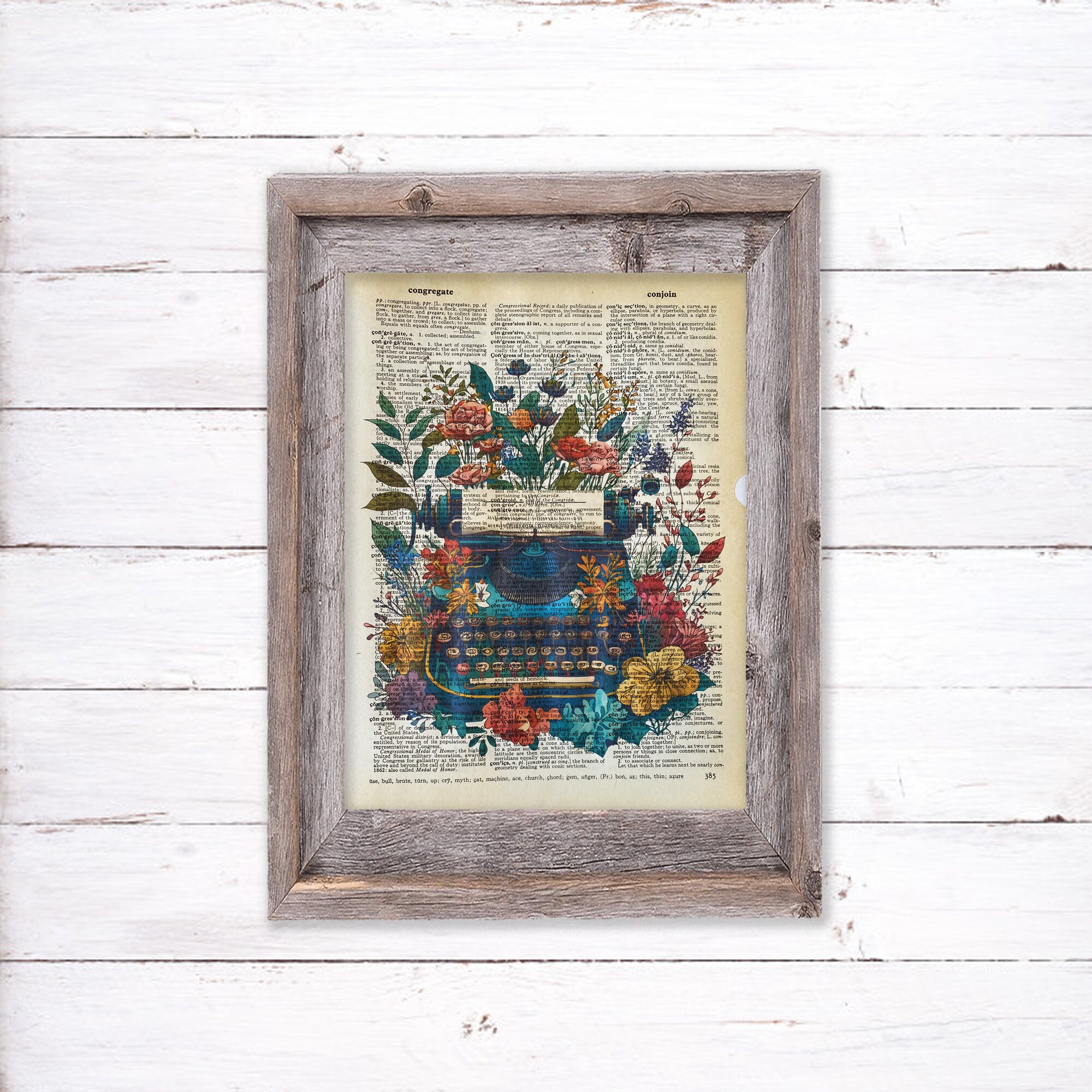 Typewriter Dictionary Print Vintage Dictionary Art Print - Etsy