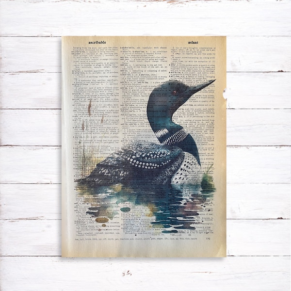 Bird Dictionary Art - Etsy