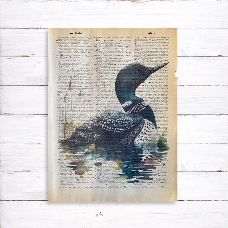 Vintage Loon Picture - Etsy