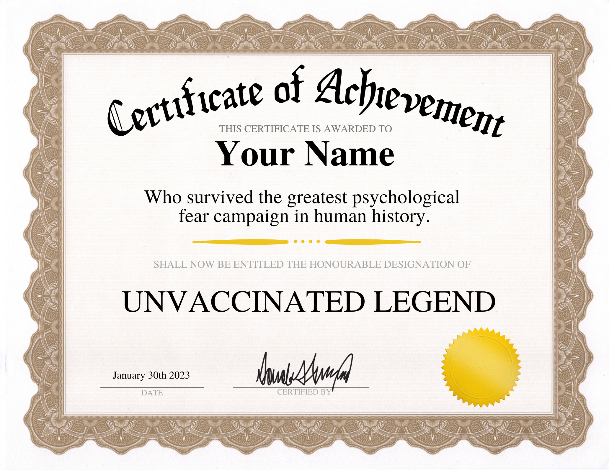 Certificate Of Achievement Quotes