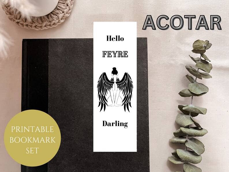 Printable ACOTAR Bookmark Set of 5, Digital Download, Bonus Included - Etsy