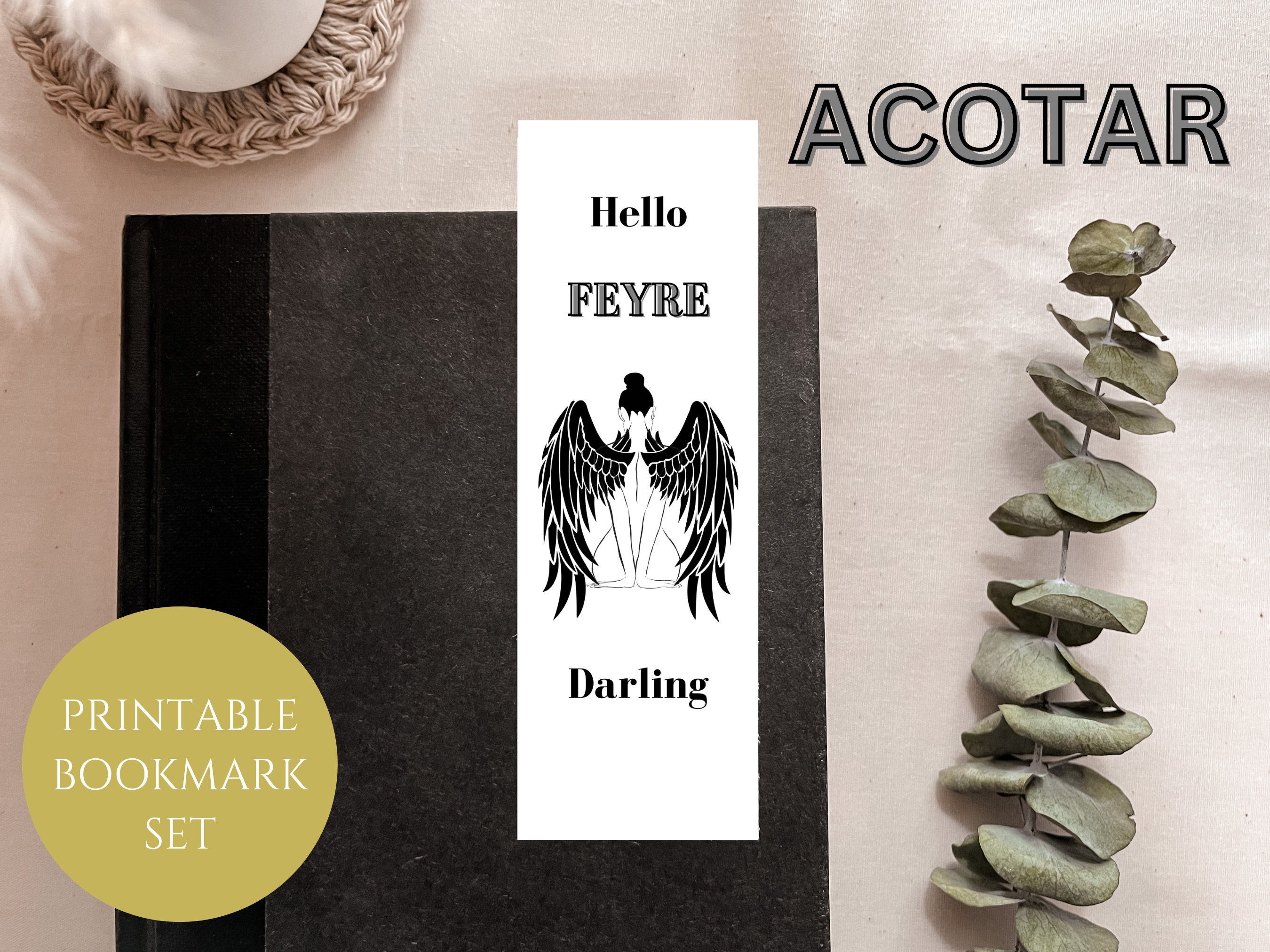 Printable ACOTAR Bookmark Set of 5, Digital Download, Bonus Included - Etsy