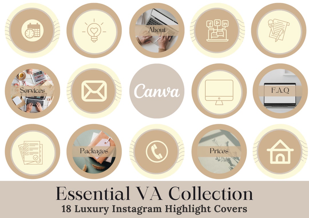 18 Essential VA Instagram Highlight Covers for Freelancers & Virtual ...