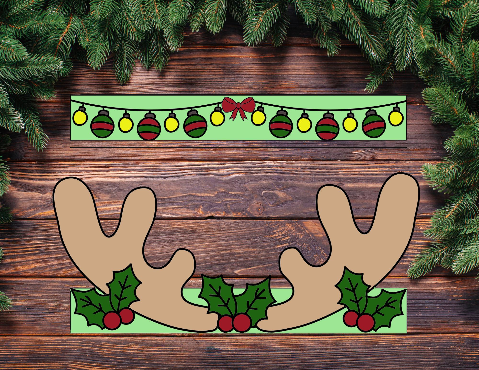 Christmas Paper Crowns: Printable Holiday Costume Hats (digital ...