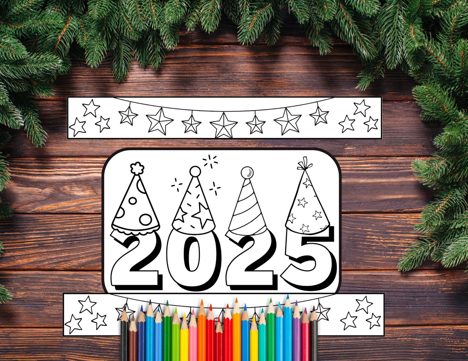 2025 New Year's Eve Paper Hats, Happy New Year Party Hat Crown, Holiday ...