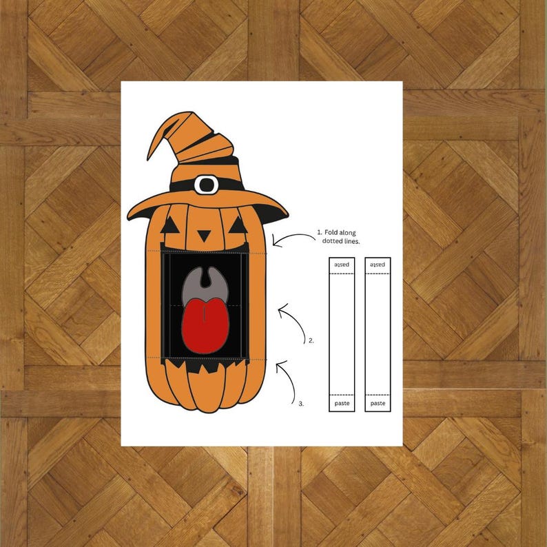 Halloween Character Hand Puppets: Printable Classroom Craft (digital ...