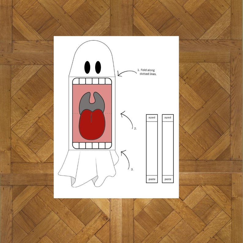 Halloween Character Hand Puppets: Printable Classroom Craft (digital ...