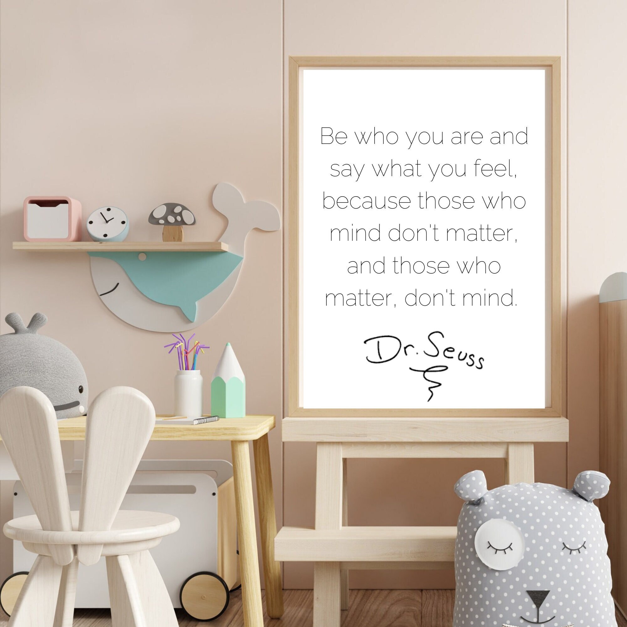 Dr Seuss Inspirational Quotes Home Decor Sign Office Wall Decor ...