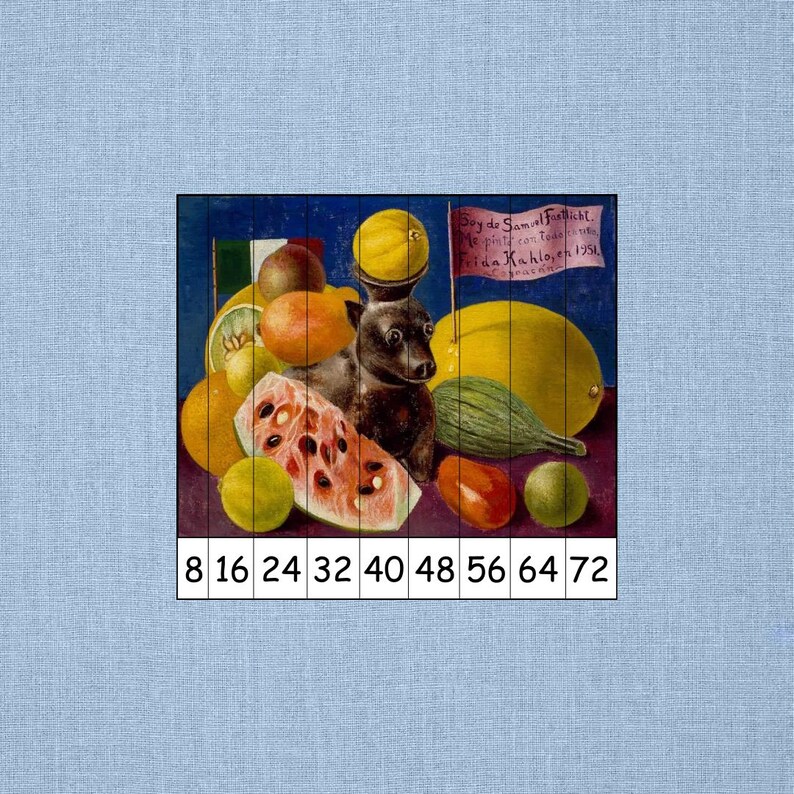 Frida Kahlo Multiplication Activity: Skip Counting Cards (printable) - Etsy