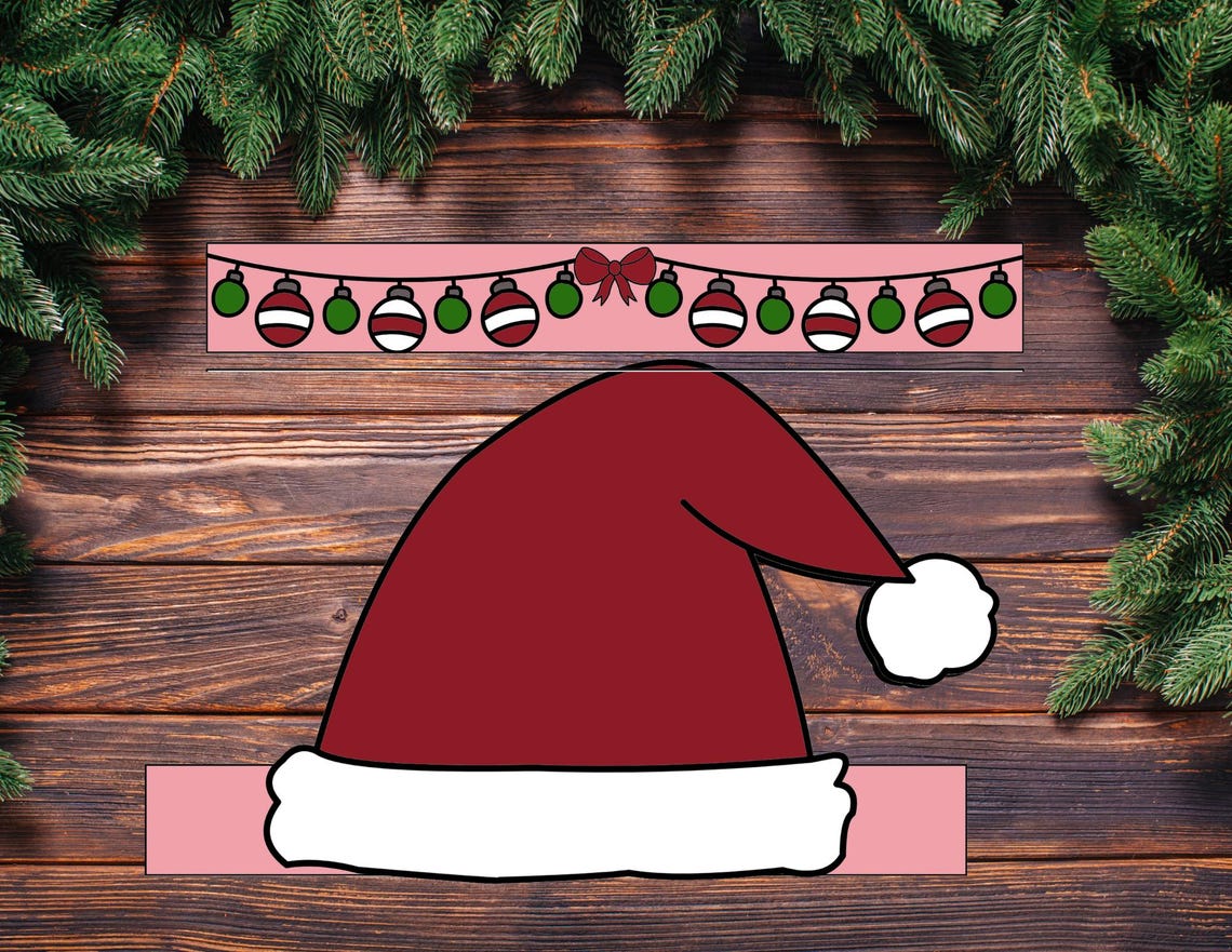 Christmas Paper Crowns: Printable Holiday Costume Hats (digital ...