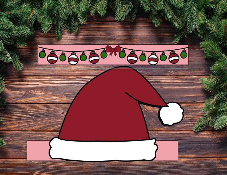 Christmas Paper Crowns: Printable Holiday Costume Hats (digital ...