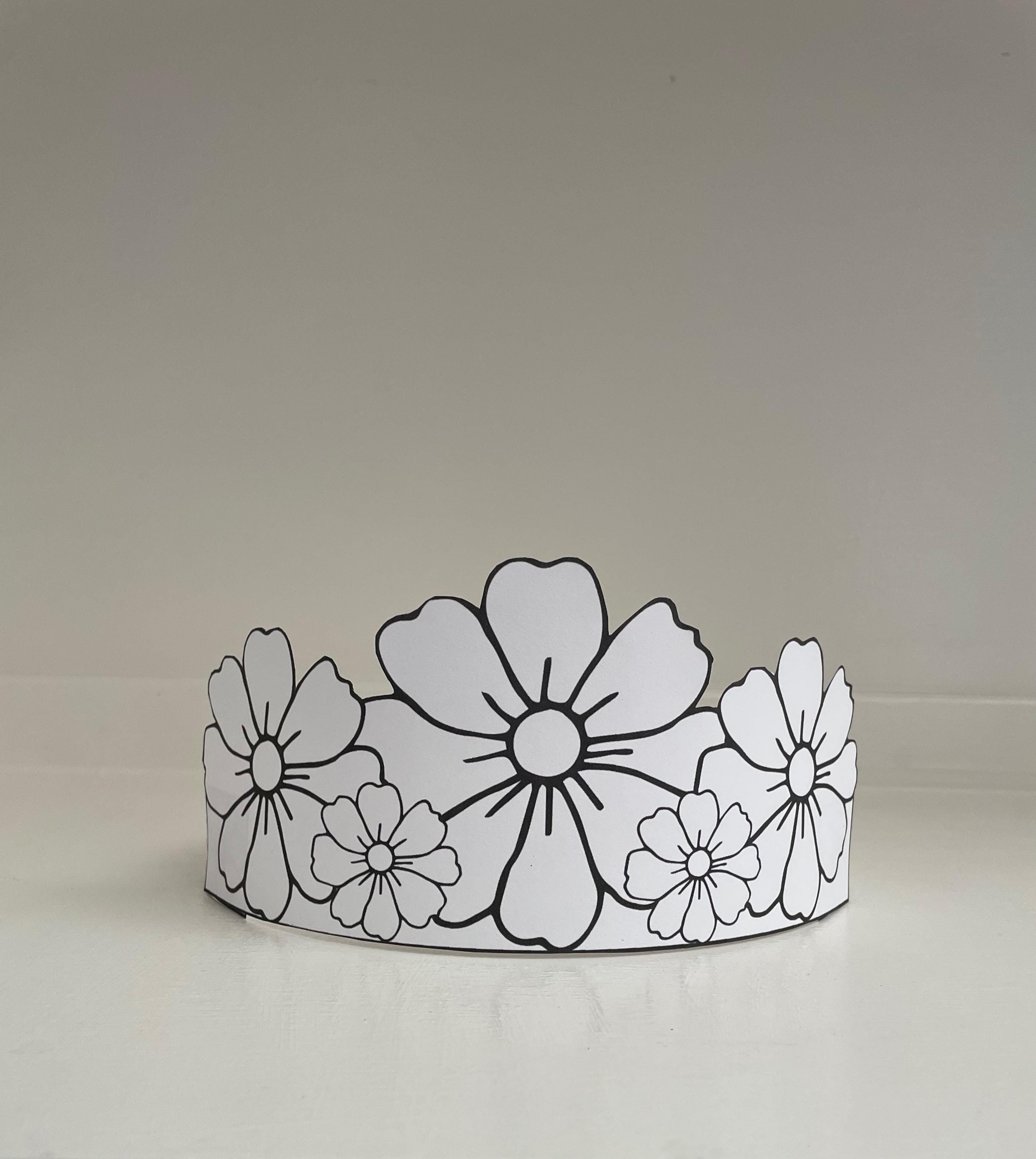 Printable Flower Crown for Kids: Easter Classroom Activity (digital ...