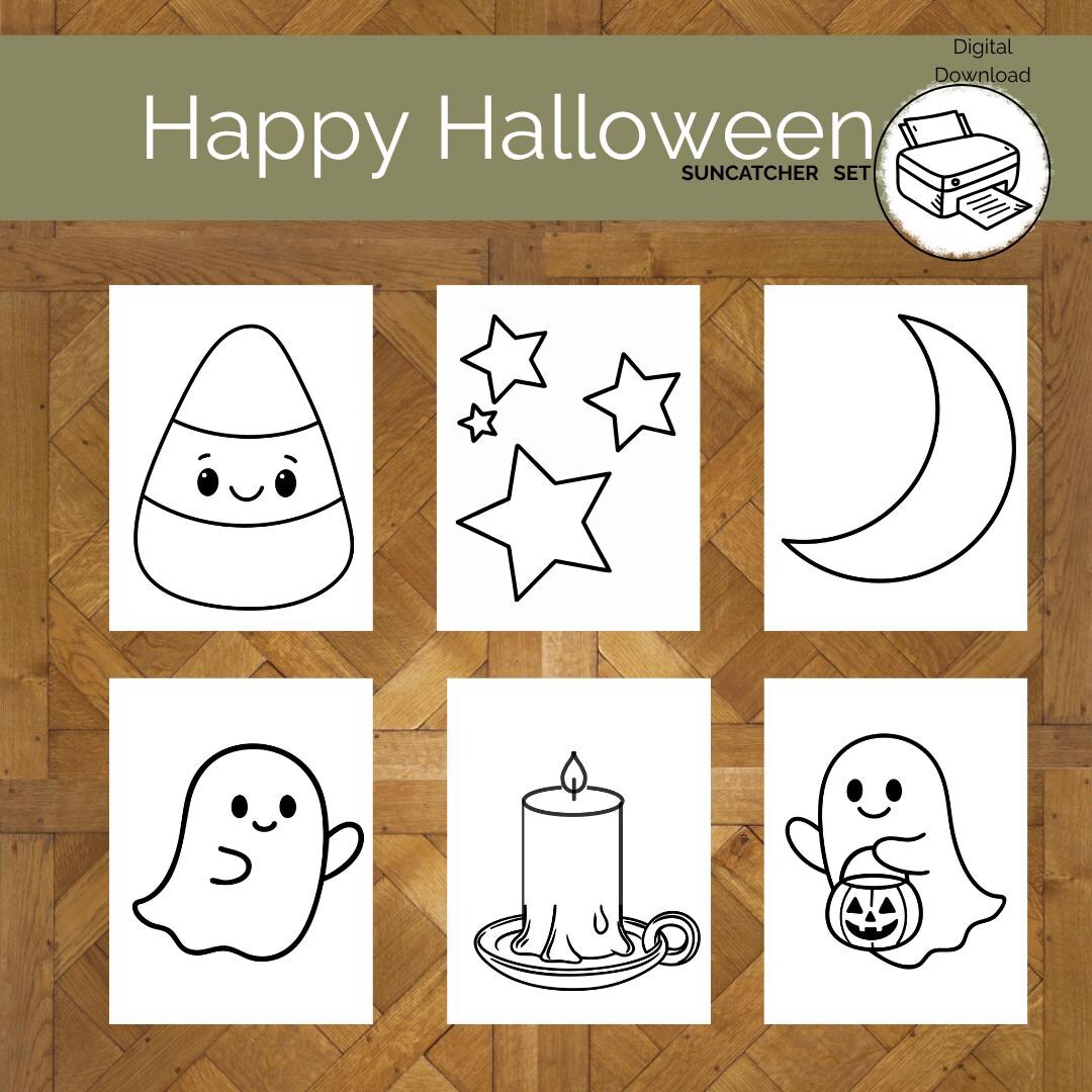 Halloween Craft: Printable Classroom Party Decoration (PDF Pattern ...