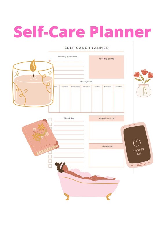 Digital Self Care Planner // Printable Workbook Including - Etsy