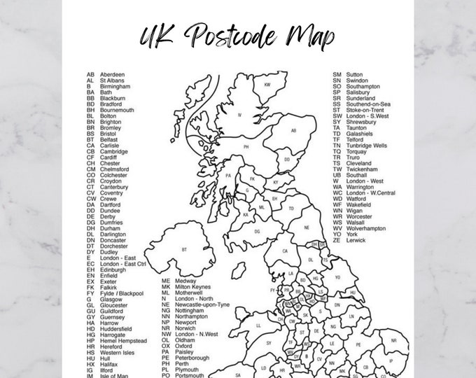 UK Postcode Map for Small Businesses // Order Map, Sales Map | Track ...