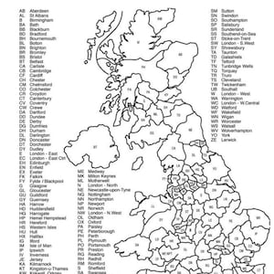 UK Postcode Map for Small Businesses // Order Map, Sales Map | Track ...