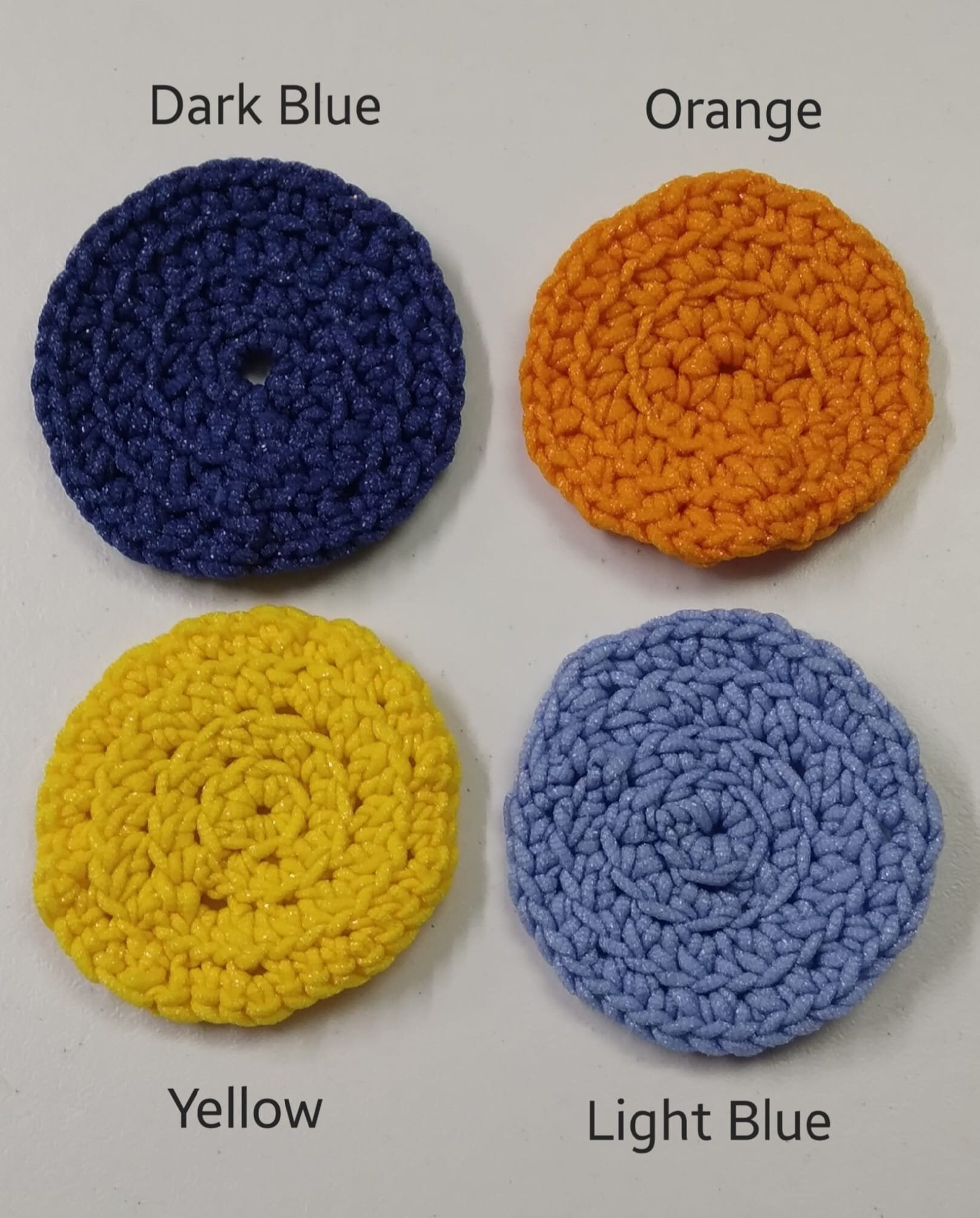 Crocheted Scrubbers, 5 Pak. 100% Nylon Yarn Great Kitchen Helper - Etsy