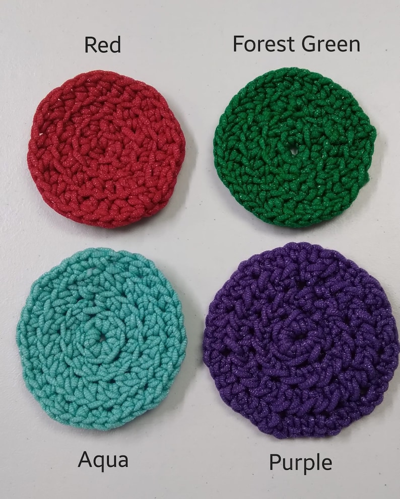 Handcrafted Kitchen Scrubbers, Round, 100% Nylon Yarn, Great Kitchen ...