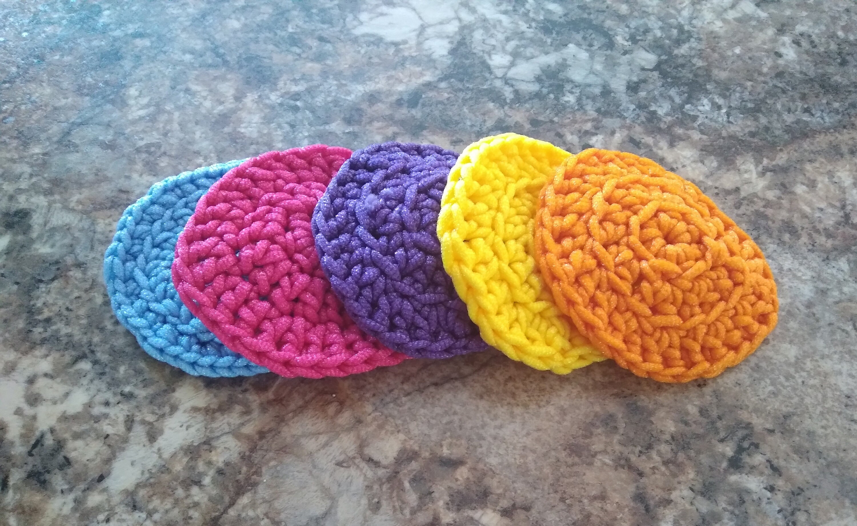 Crocheted Scrubbers, 5 Pak. 100% Nylon Yarn! Great Kitchen Helper! - Etsy
