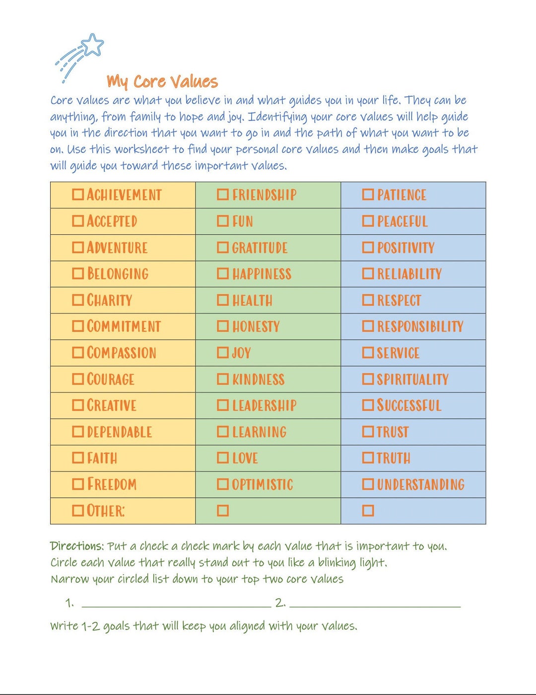 Core Values for Children - Etsy Canada