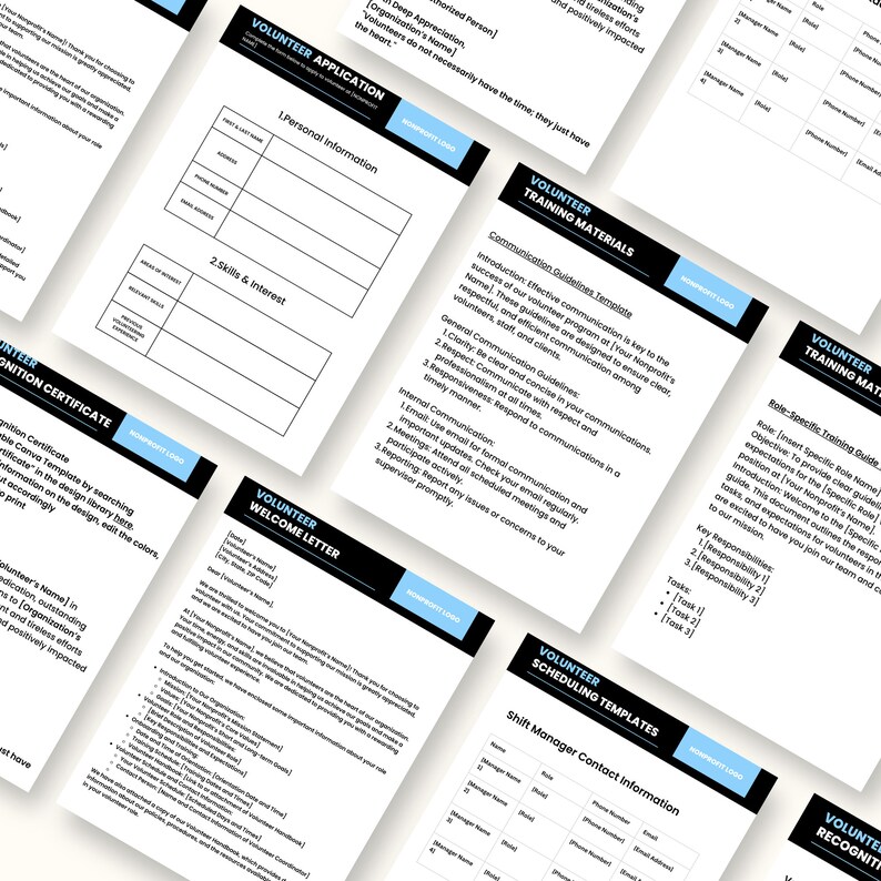 Comprehensive Volunteer Management Toolkit for Nonprofits | Editable ...