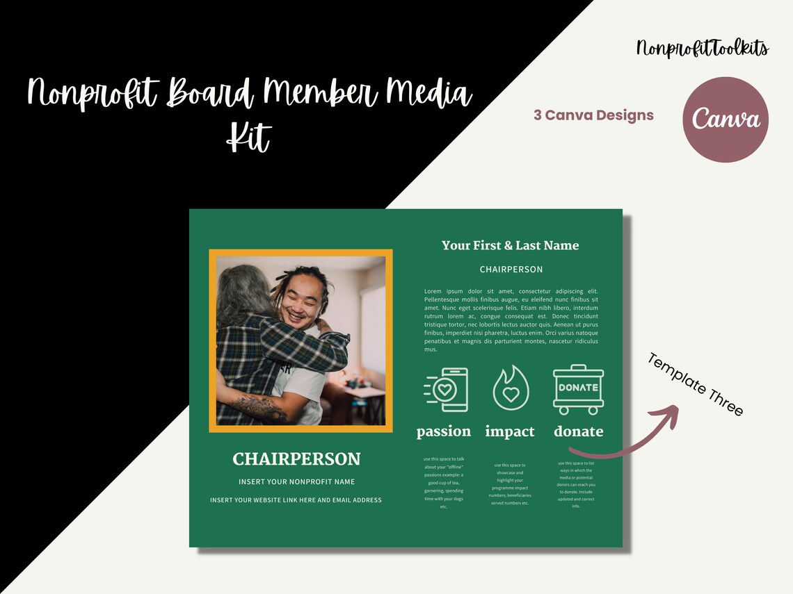 Nonprofit Board Member Spotlight and Media Outreach Template / - Etsy