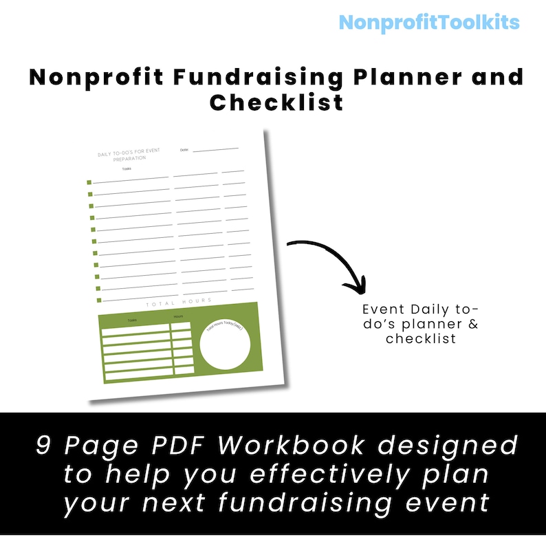 Nonprofit Fundraising Planner and Checklist / Non-profit Fundraising ...