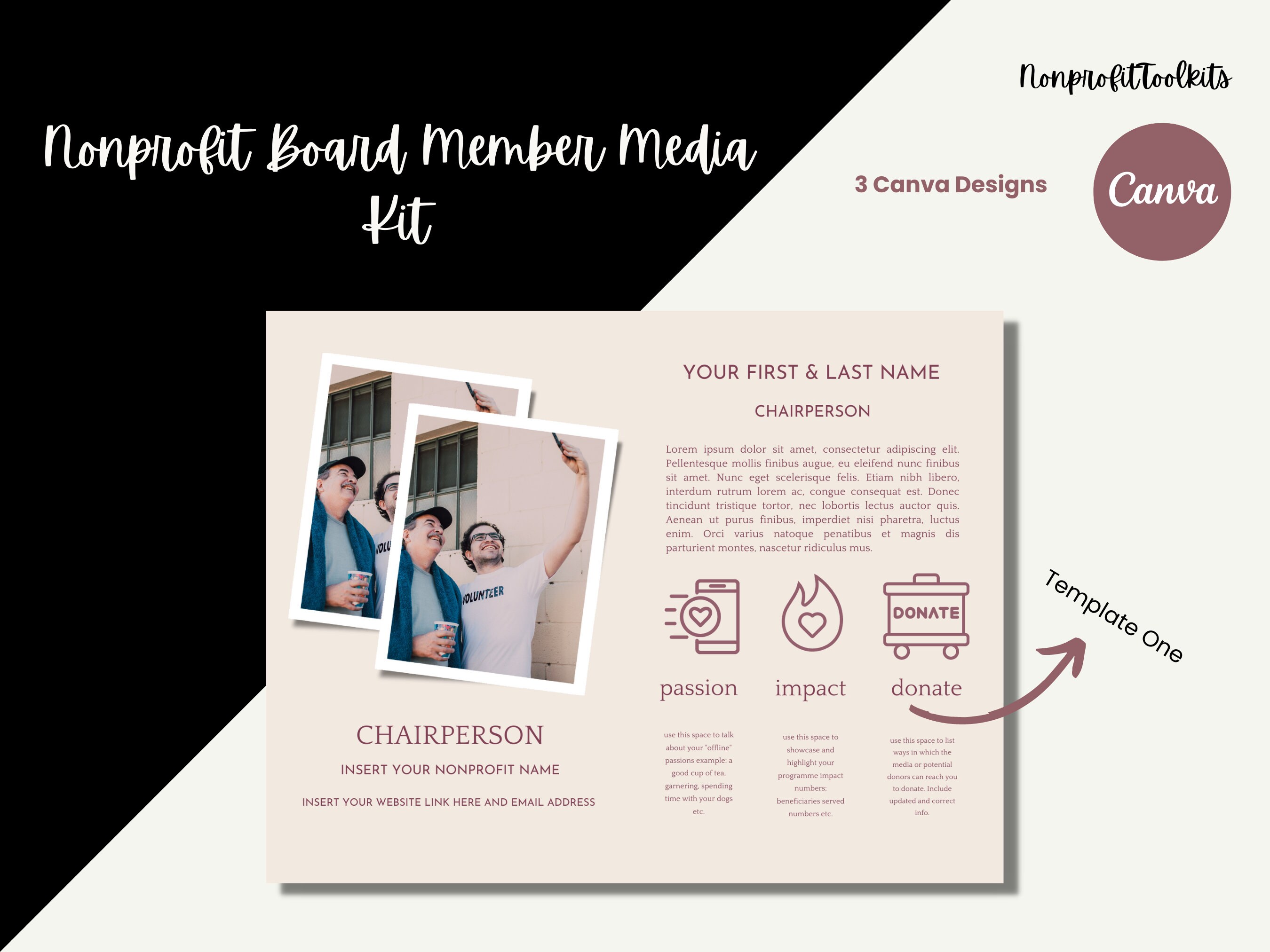 Nonprofit Board Member Spotlight and Media Outreach Template / - Etsy